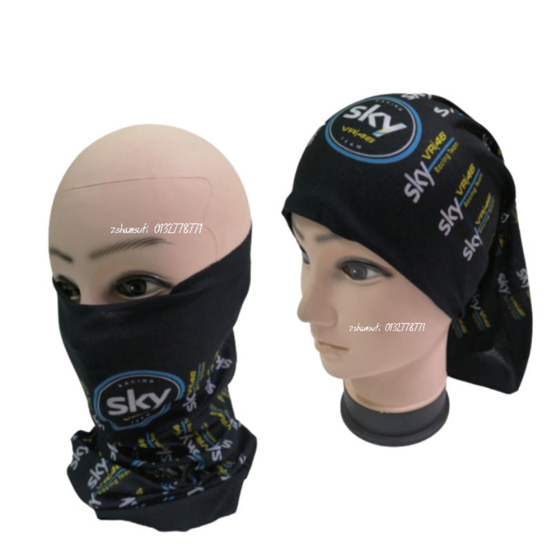 SKY VR46 RACING TEAM headscarf buff bandana mask new | Shopee Malaysia