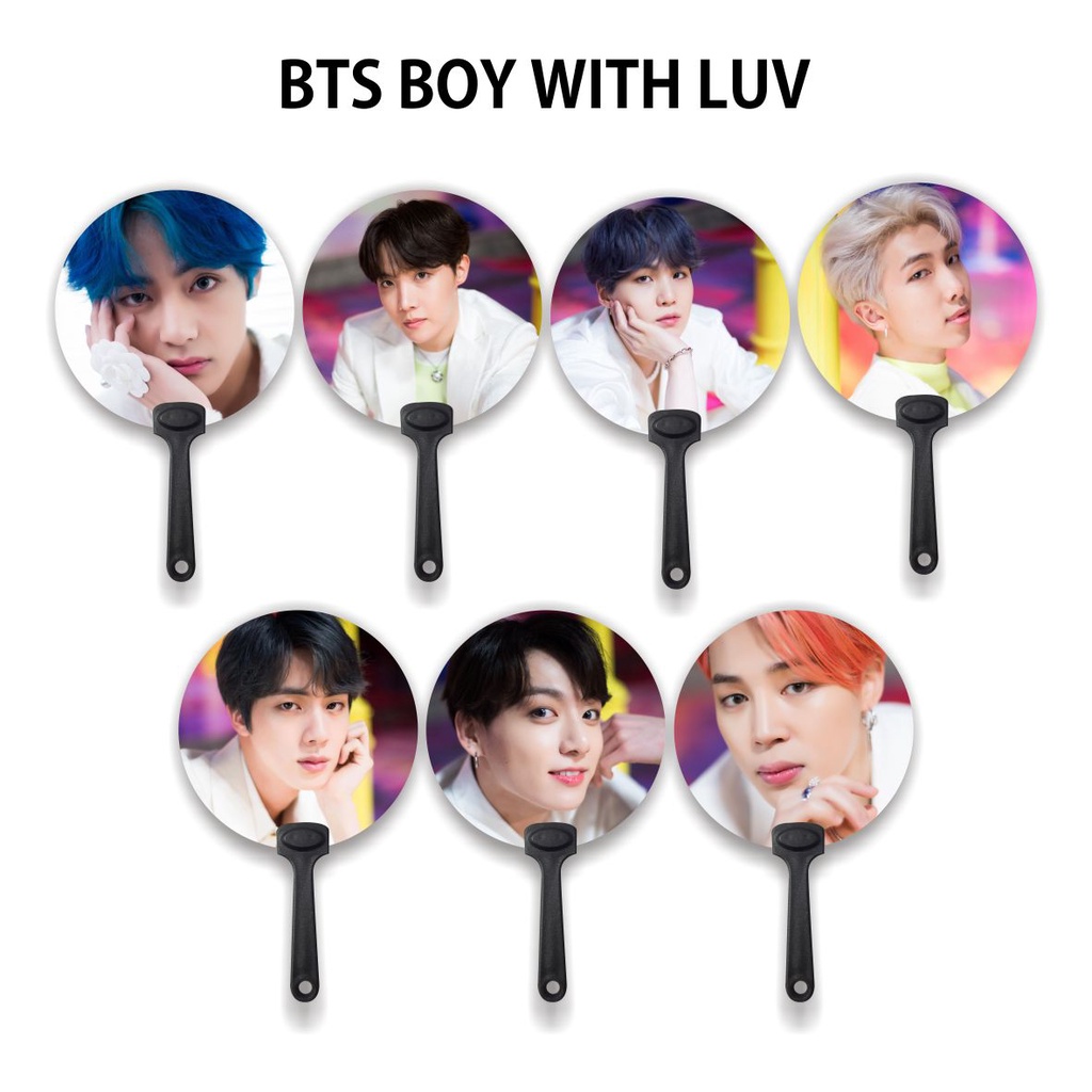 Bts BOY HAND FAN WITH LUV - KPOP UNOFFICIAL SOUVENIR | Shopee Malaysia