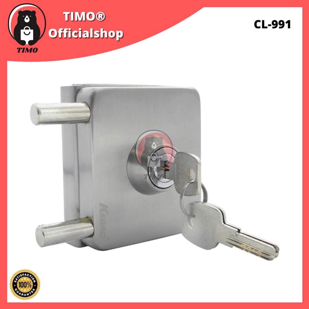 SUS 304 Stainless Steel Glass Door Lock for Dual Fan Glass Door ...