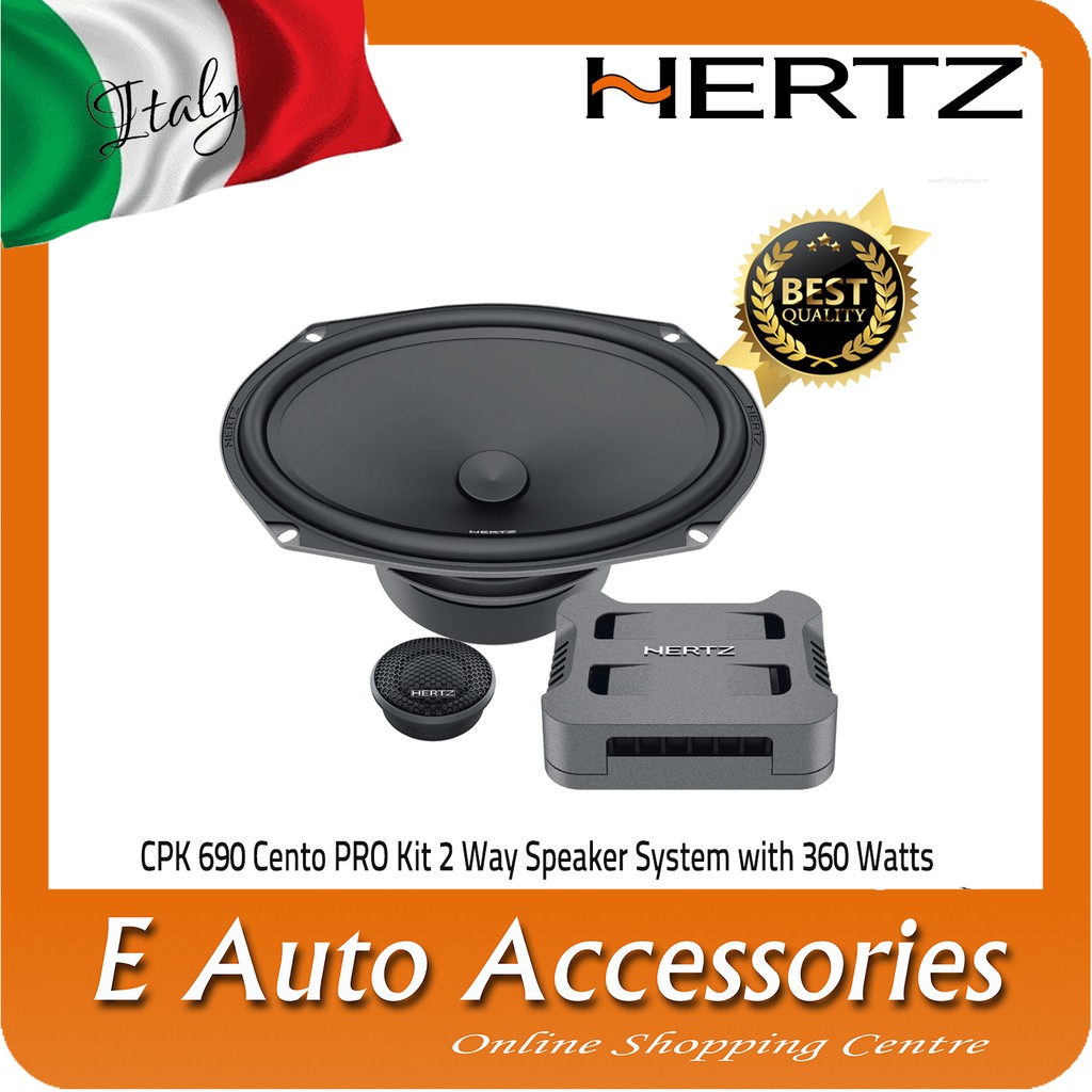 Hertz CPK 690 Cento PRO Kit 2 Way Component Car Speaker System with 360 Watts | Shopee Malaysia