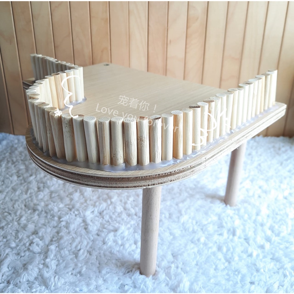 Syrian Dwarf Hamster Gerbil Wood Platform 金丝熊侏儒仓鼠沙鼠木平台 | Shopee Malaysia