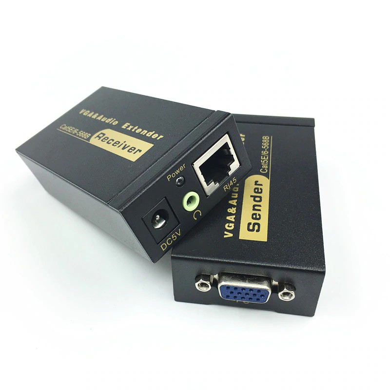 100M VGA Audio Extender VGA to Single RJ45 LAN Network Cat 5/6 ...