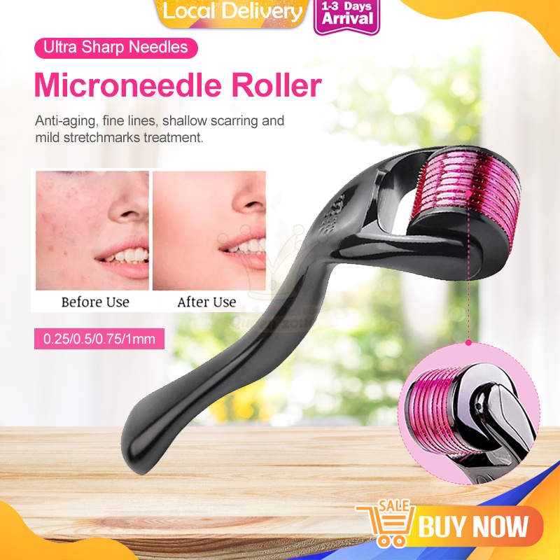 [24H🚀] 0.25-1mm 540 Microneedle roller Micro Needle Derma Roller ...