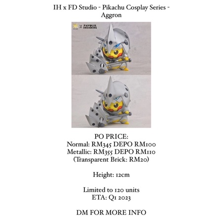 IH x FD Studio - Pikachu Cosplay Series - Aggron | Shopee Malaysia