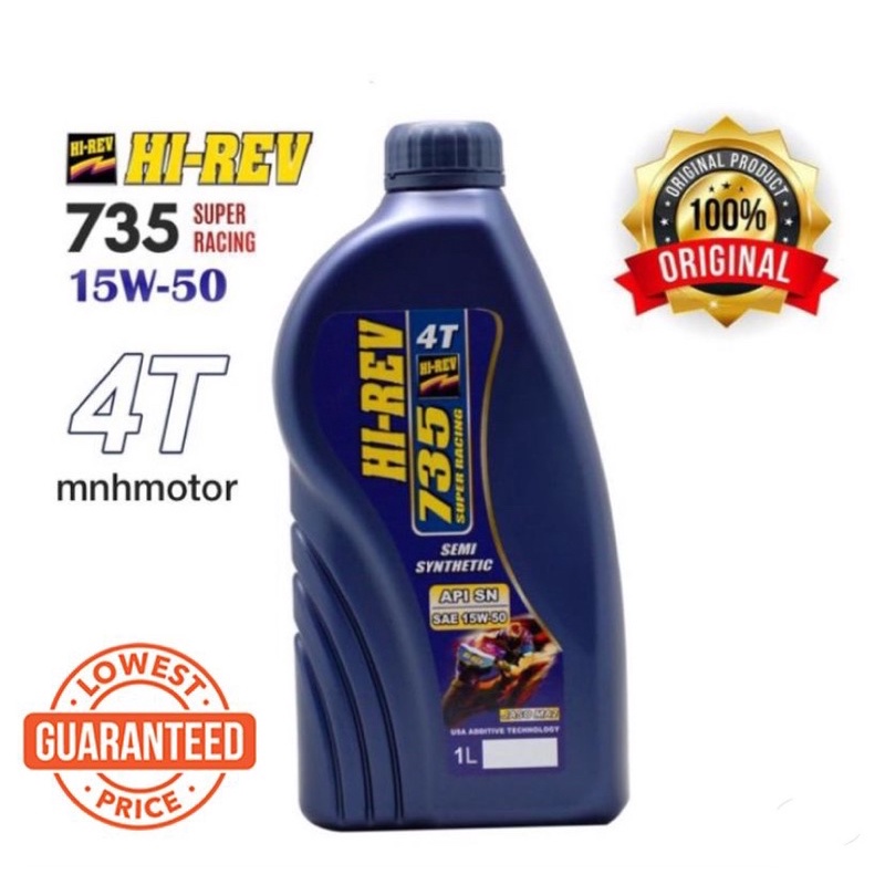 HI-REV 735 4T SEMI SYNTHETIC 15W-50 100% ORIGINAL | Shopee Malaysia