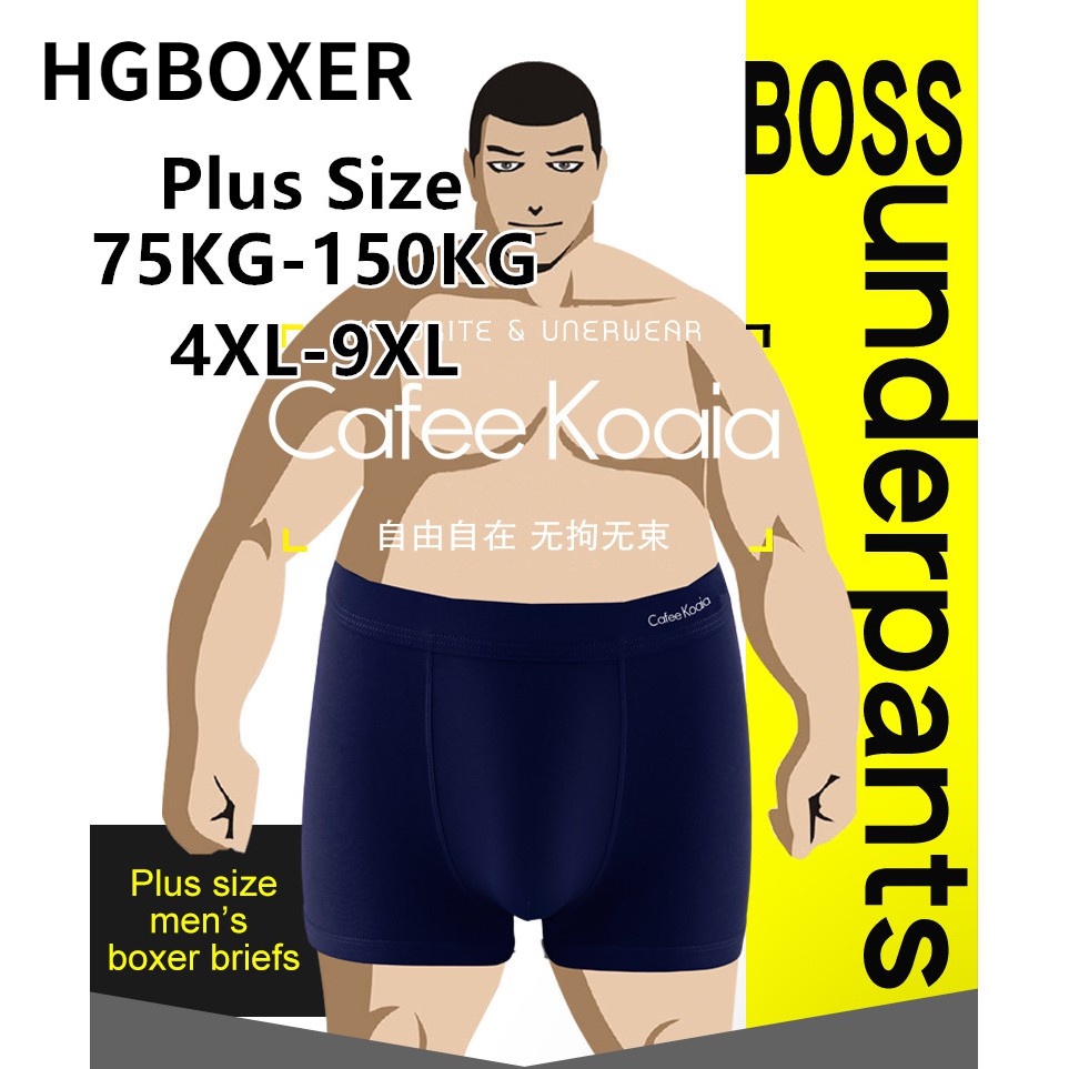4pcs/pack Plus Size Men's Cotton Boxer Oversize Underwear Man Shorts ...