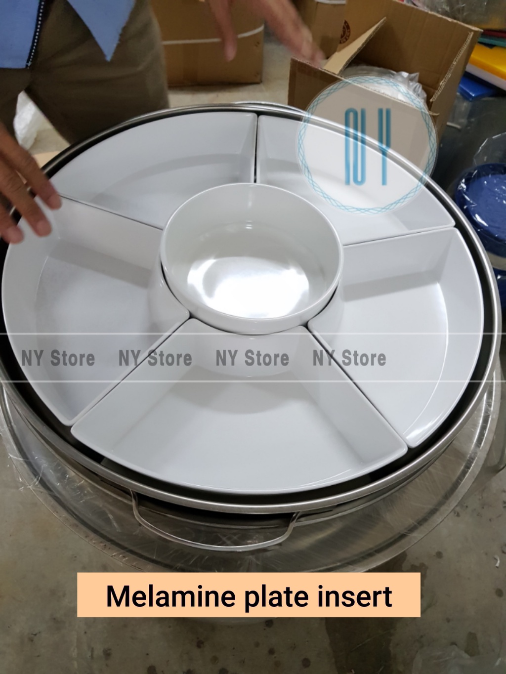 Melamine Serving Dome Insert Bowl 6pcs Only Replacement Mangkuk Snack ...