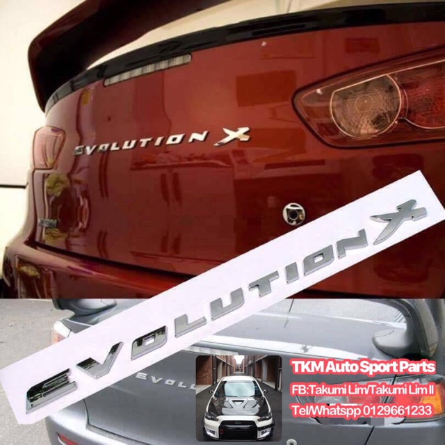 Lancer Inspira EVOLUTION X Emblem | Shopee Malaysia