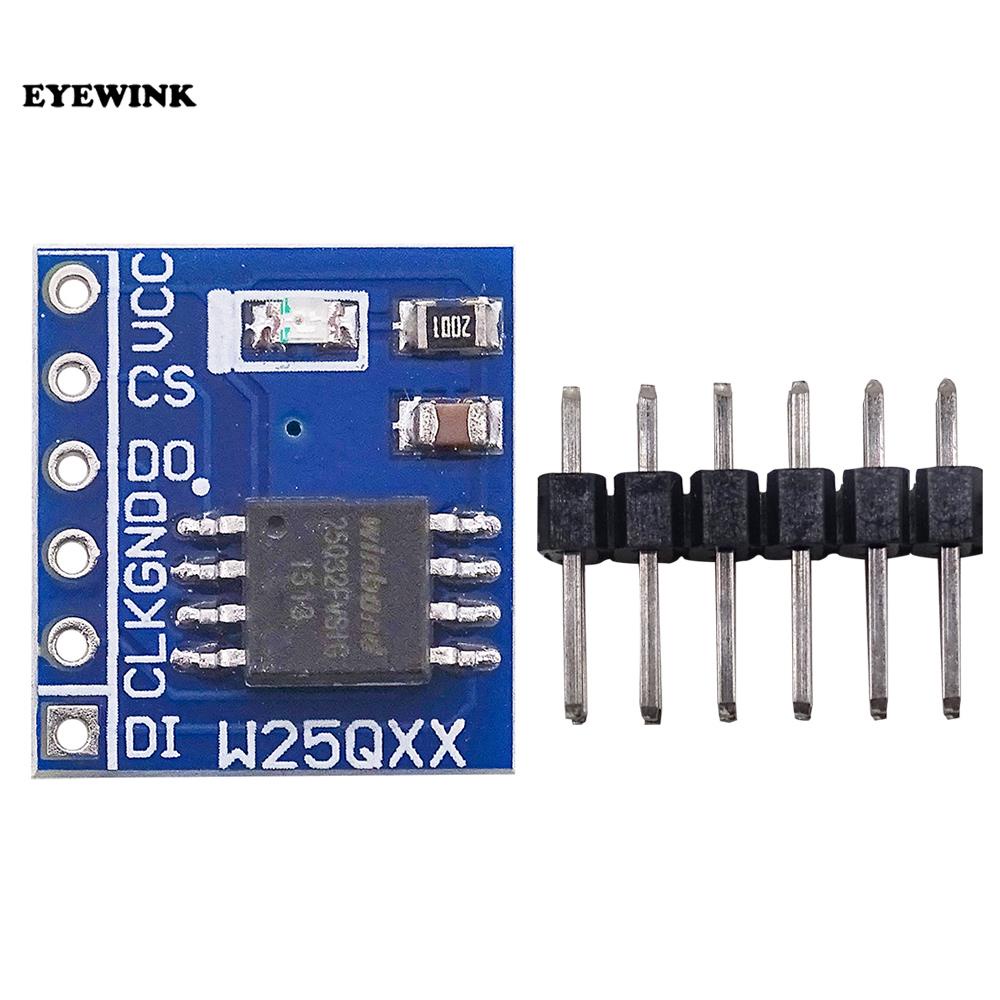 W25Q32 W25Q64 W25Q128 large capacity FLASH storage module SPI interface BV FV STM32 code ...