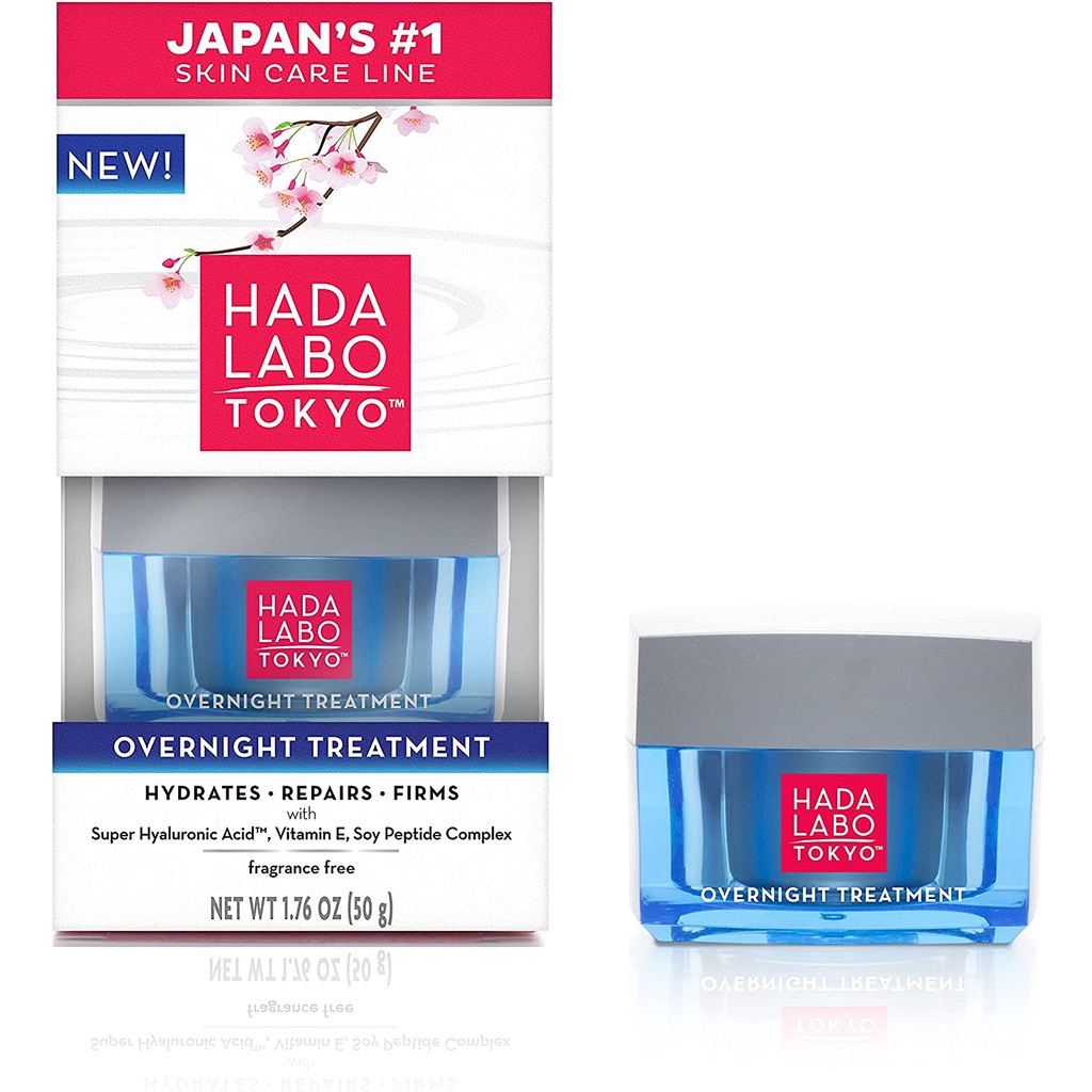 HADA LABO TOKYO Skin Plumping Gel Cream | Overnight Treatment ...