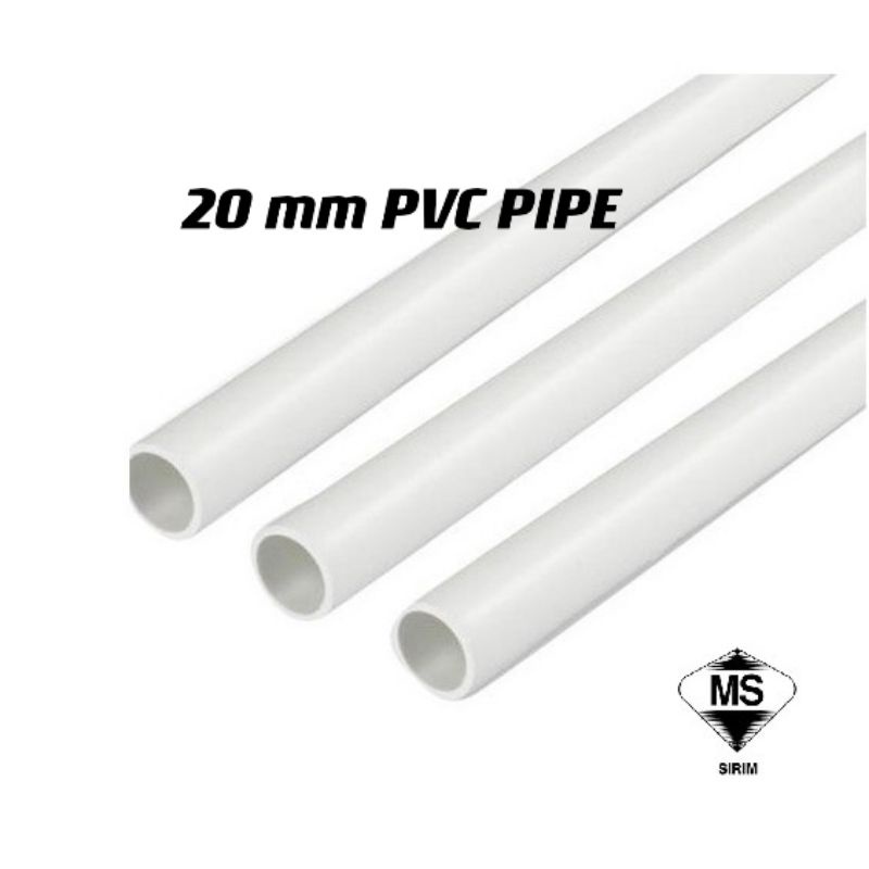 PVC ELECTRICAL CONDUIT PIPE [ SIRIM APPROVE ] 20 MM X 4.5 FT | Shopee ...