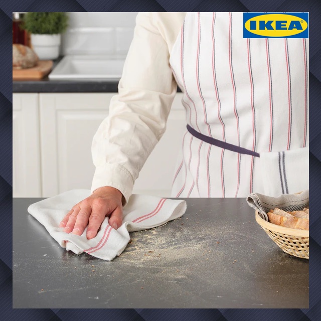 IKEA HILDEGUN Tea towel , kitchen towel, washcloth, 2 pcs | Shopee Malaysia