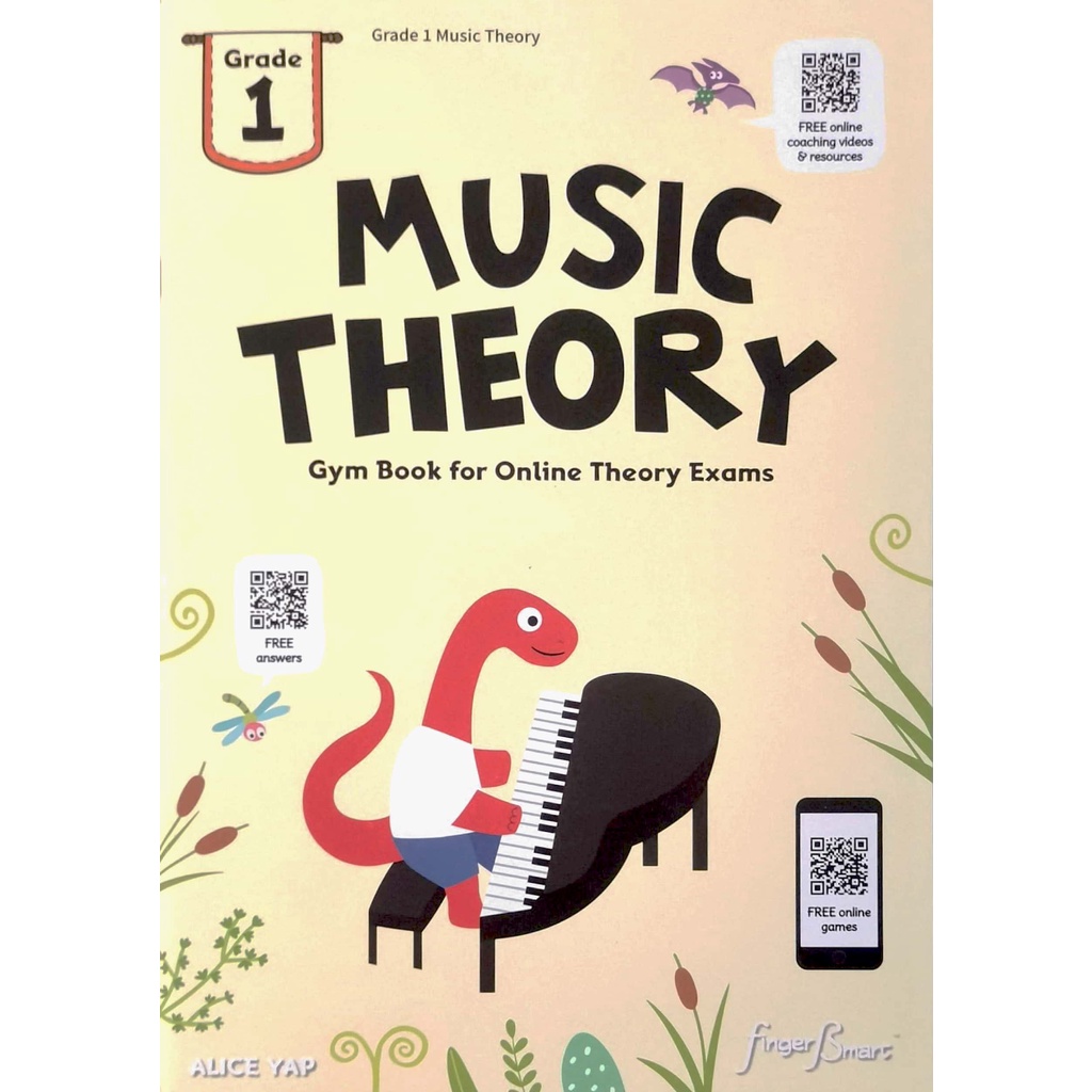 Fingers Smart: Music Theory Gym Book for Online Theory Exam Grade 1 by ...