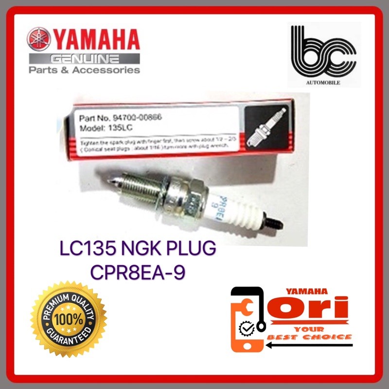 YAMAHA LC135 / Y16ZR SPARK PLUG / HLY NGK CPR8EA-9 / 135LC / Y16 / 100% ORIGINAL | Shopee Malaysia