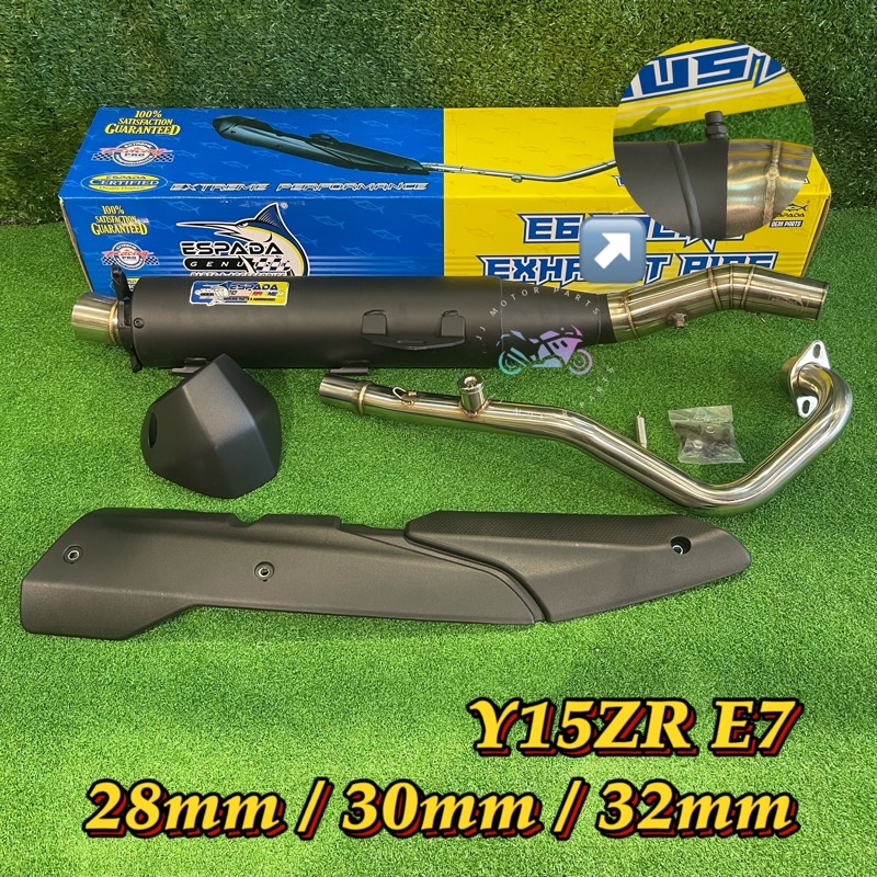 Espada Racing Exhaust Std Cutting 100% Original Ekzos Pipe E4 E5 V5 E6 E7 LC135 / Y15ZR / Y16ZR ...