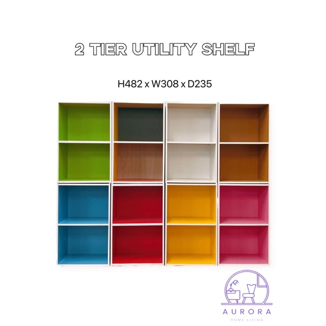 Aurora 2 Tier Utility Shelf | Shopee Malaysia