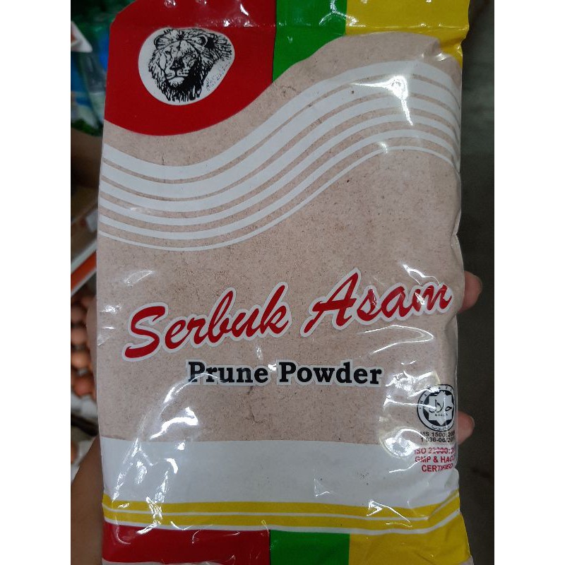 Serbuk Asam Pencicah / Prune Powder 400gram Cap Lion, Harimau & Gajah ...