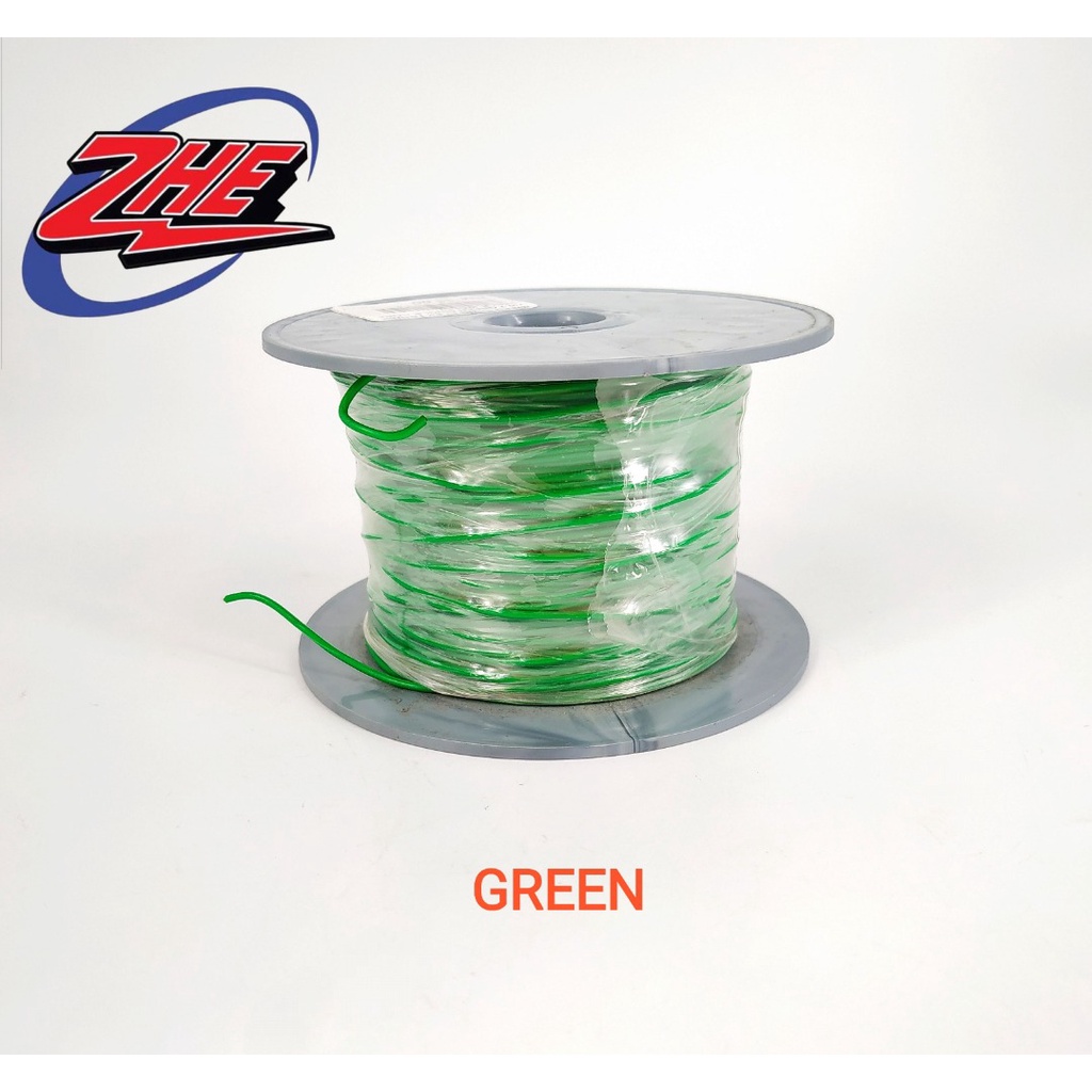 (1ROLL-100M) MULTICOLOR SINGLE CORE MULTI STRAND SIGNAL WIRE CABLE (7/0 ...