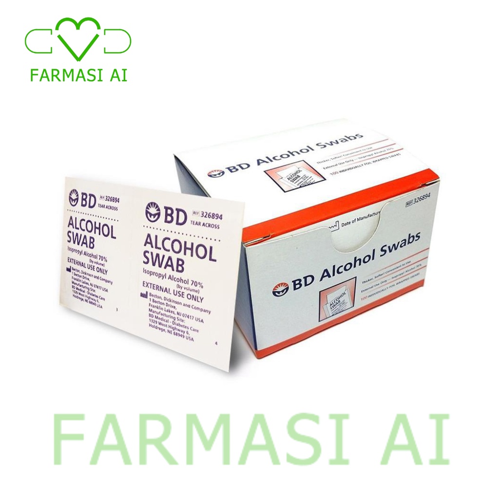 BD Alcohol Swabs 100 pcs (Exp: 04/2026) | Shopee Malaysia