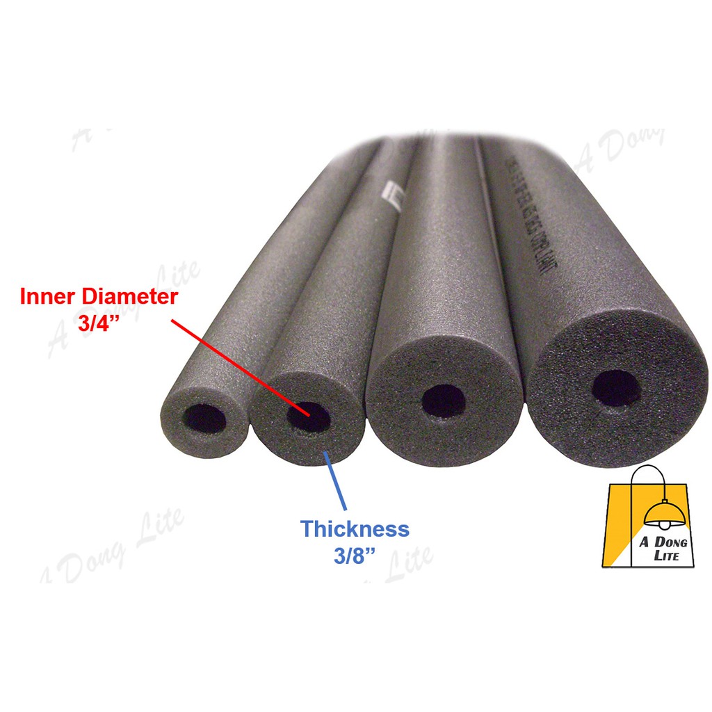 SUPERLON Insulation Pipe for Aircond Insulation Aircon ID 3/4 , 5/8 TK ...