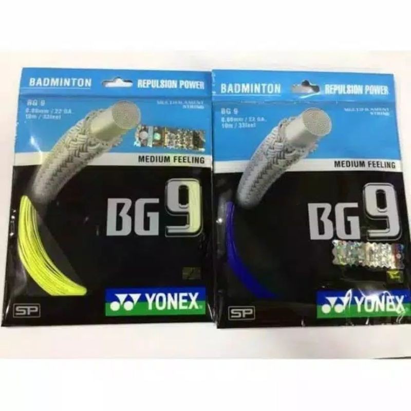 Original SUNRISE HOLOGRAM BADMINTON STRINGS YONEX BG 9 - BG9 CODE SP | Shopee Malaysia