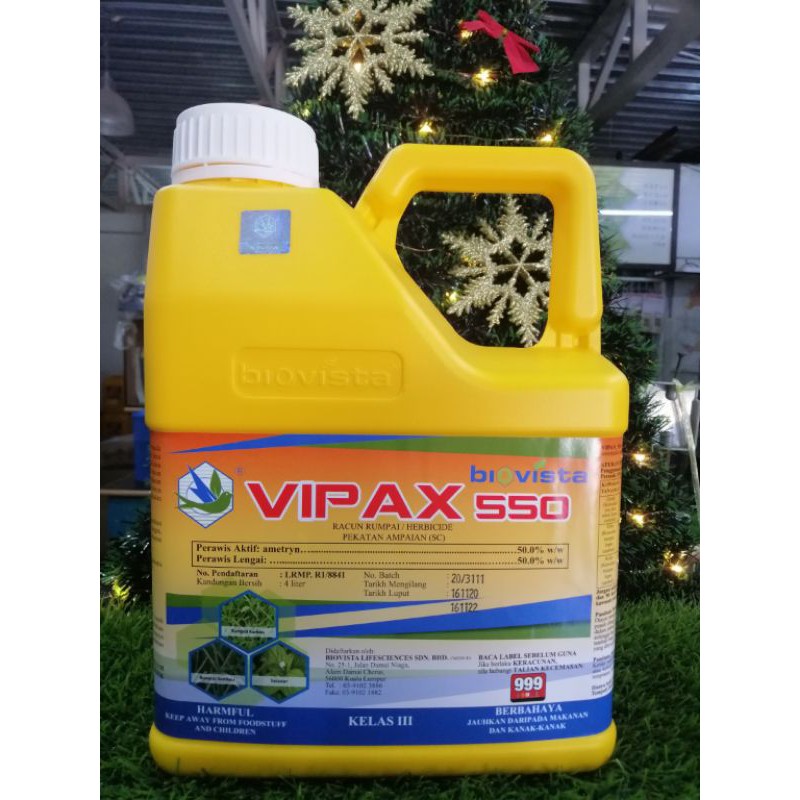 Vipax 550 4liter (Racun Rumput Sambau Darat) Tebunas | Shopee Malaysia