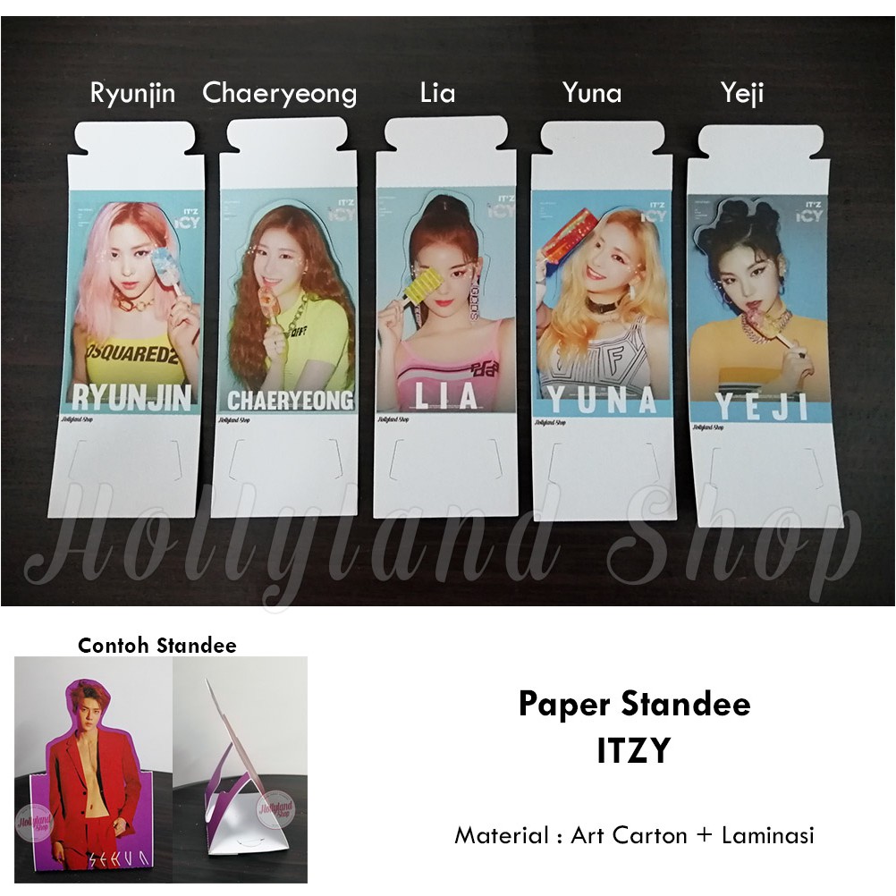 Paper Standee ITZY - Kpop Display / Miniature | Shopee Malaysia