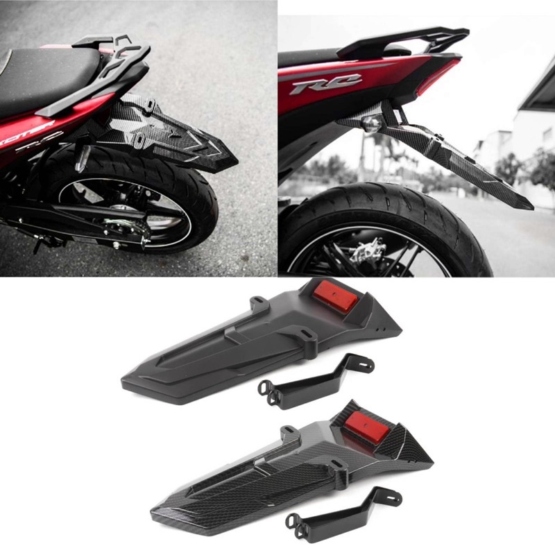 YAMAHA Y16 ZR MODIFIED SHORT REAR FENDER LEKOR WITH BRACKET /Y16 UBAH ...