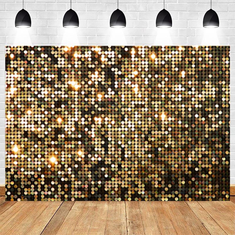 1.6M Bright Gold Glitter Birthday Party Background Foil Curtain ...