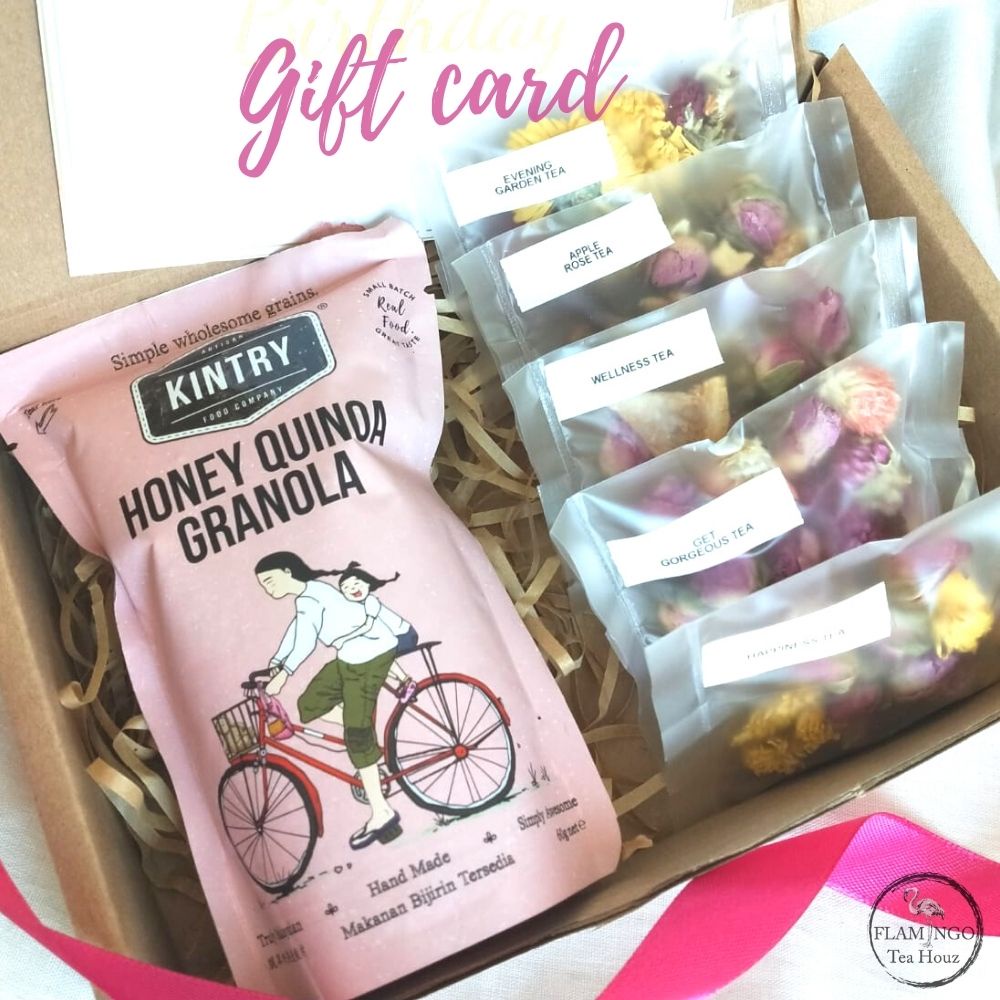 [Gift Box] Kintry Cookies with Flower Tea Gift Box For Birthday ...