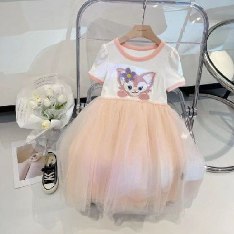 blue snow white pink Linabell lace mesh princess dress Disney tutu ...