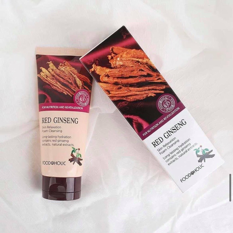 Foodaholic Ginseng foam cleansing Korean Red Ginseng Essence Cleanser ...