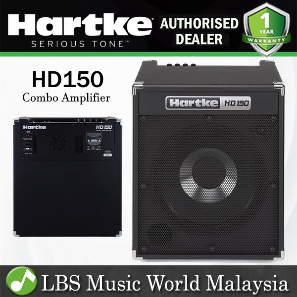 Hartke HD150 150 Watt 15 Inch Bass Combo Amp HyDrive Speaker Amplifier ...