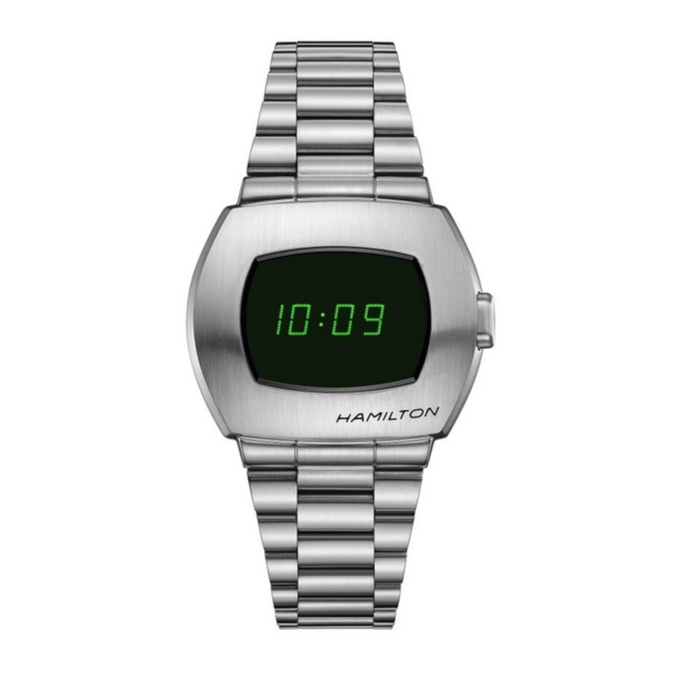 Hamilton PSR Digital Quartz Green Hybrid LCD-OLED (40.8mm x 34.7mm ...