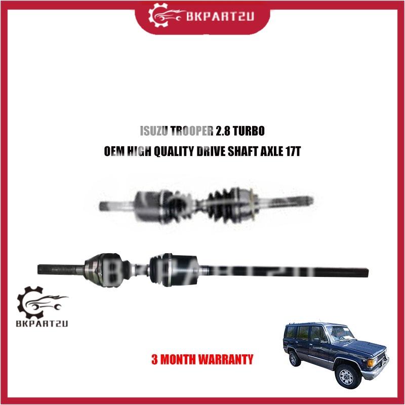 ISUZU TROOPER 2.8 TURBO DRIVE SHAFT AXLE 17T PANJANG PENDEK LONG SHORT ...