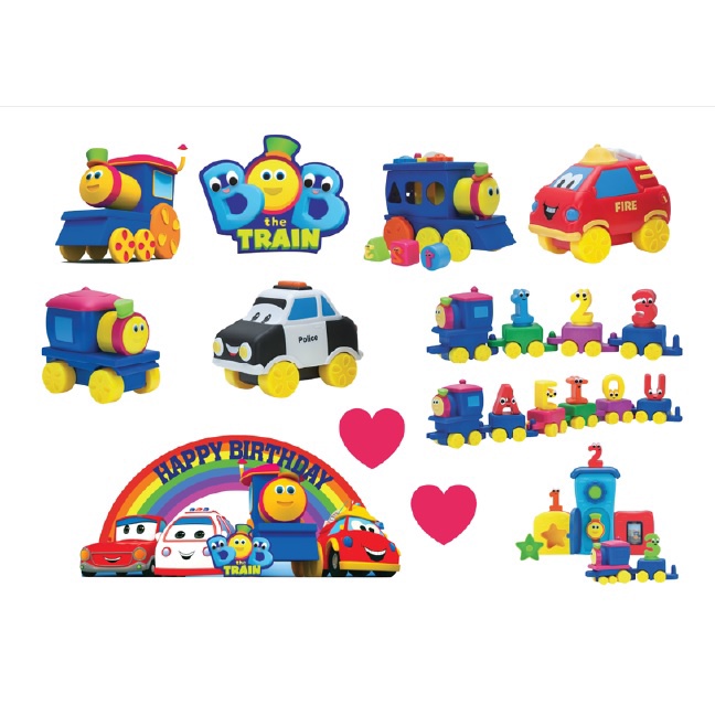 BOB THE TRAIN Cake Topper Cupcake Topper Kek Topper | Shopee Malaysia