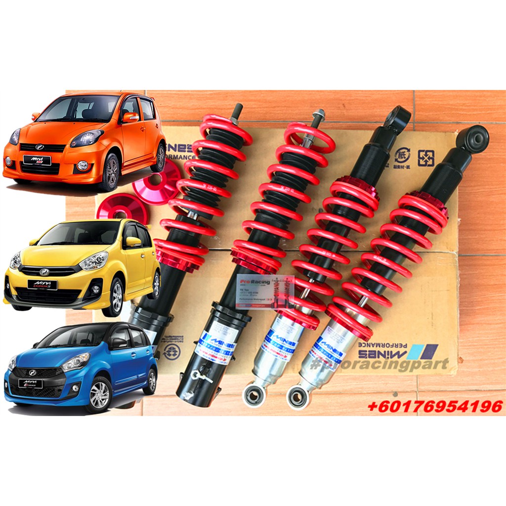 🔥 Mines Japan 🔥 Adjustable Hi-Lo spring Soft Hard Perodua MYVI Viva ...