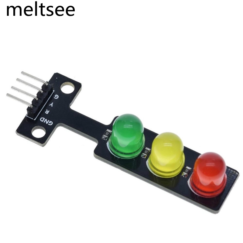 5pcs LED traffic lights light-emitting module 5V digital signal output ...