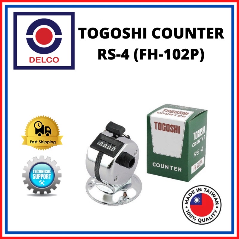 [100%Original] TOGOSHI COUNTER FH-102P 4digit hand tally counter with ...