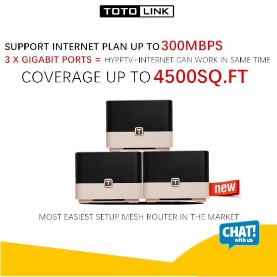 TOTOLINK T10 AC1200 Mesh WiFi Smart Wireless Gigabit Router with Wave2 MU-MIMO, QoS IP Bandwidth ...