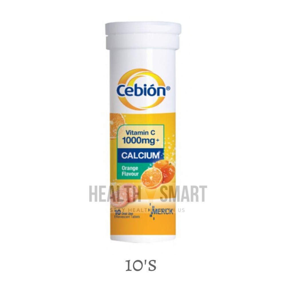 Cebion Vitamin C 1000mg / Vitamin C 1000mg with Calcium Effervescent ...