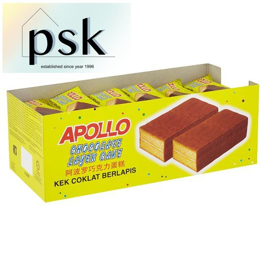 Choco Apollo Chocolate Layer Cake 18g x 24pcs | Shopee Malaysia