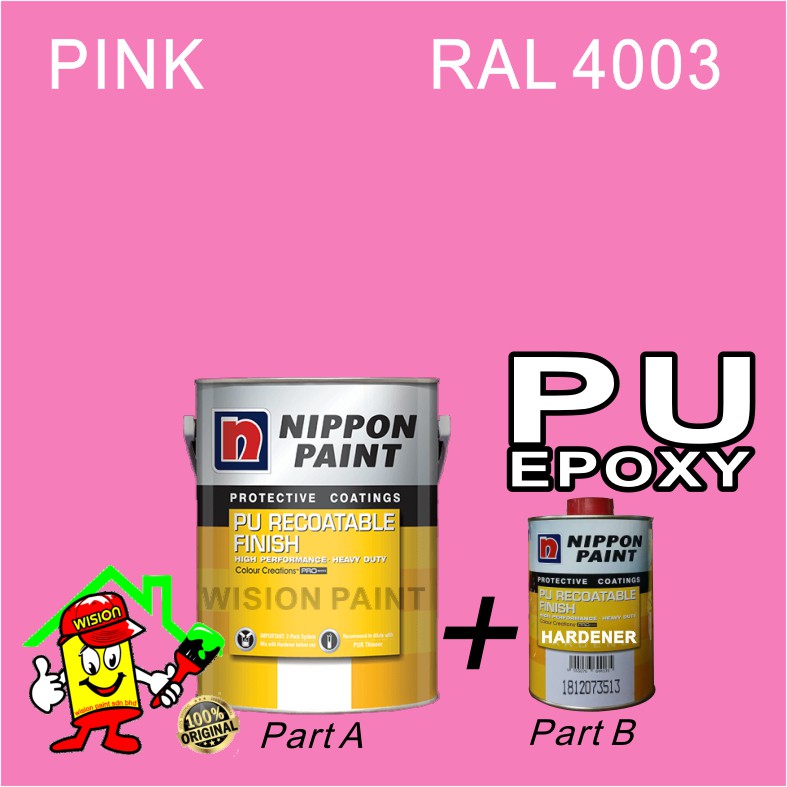 PINK RAL4003 ( 1L ) PU RECOATABLE FINISH - EPOXY PAINT / HIGH ...