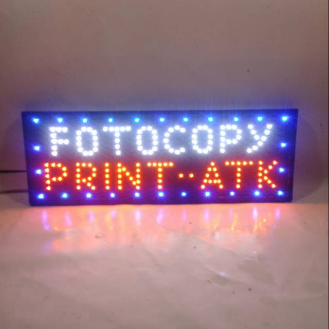 Led light writing, photocopy sign, photocopy print, atk, new | Shopee ...