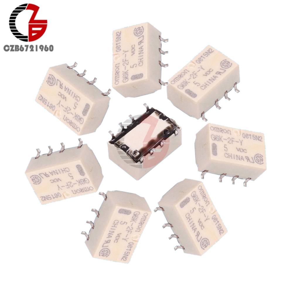 5Pcs SMD G6K-2F-Y Signal Relay 3V 5V 12V 24V Surface Mounting Relay ...