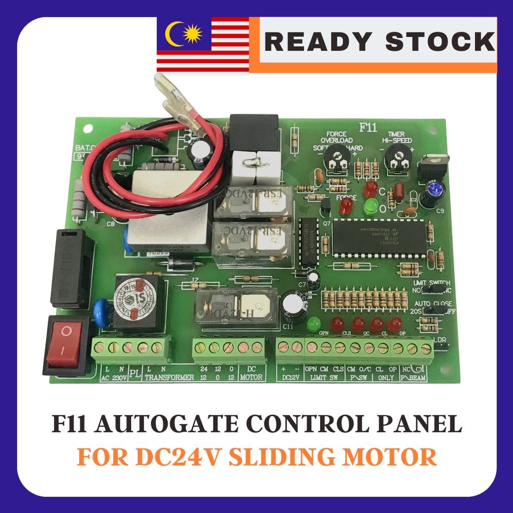 F11 DC Autogate Sliding Gate Control Board PCB Panel | Shopee Malaysia