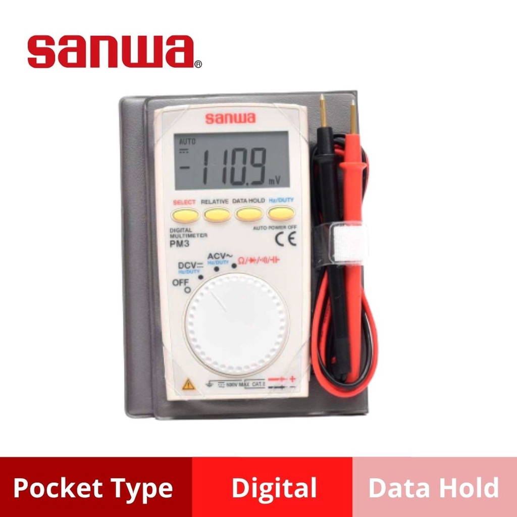 SANWA PM3 Pocket Type Digital Multimeter | Shopee Malaysia