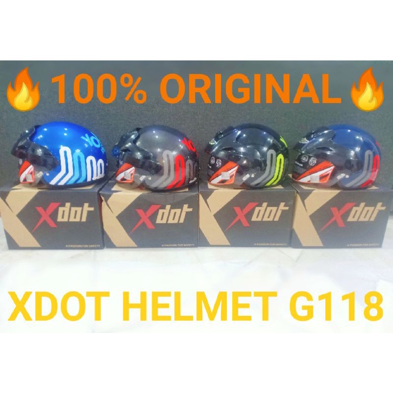 XDOT HELMET G118 YOLO 100% ORIGINAL!! | Shopee Malaysia