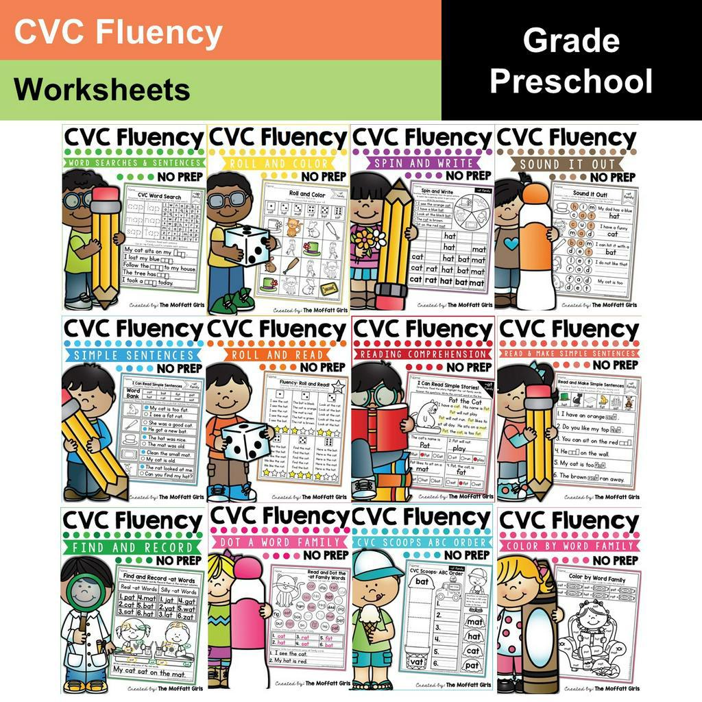 Consonant-Vowel-Consonant Fluency Book Series | Shopee Malaysia