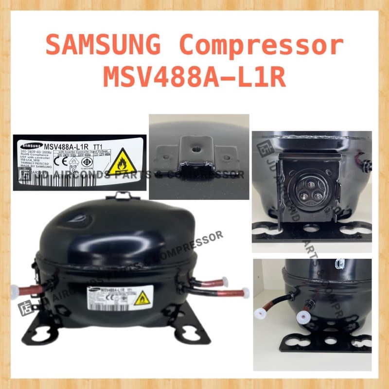 SAMSUNG Refrigerator Compressor MSV488A-L1R R600a Inverter ; For Model ...